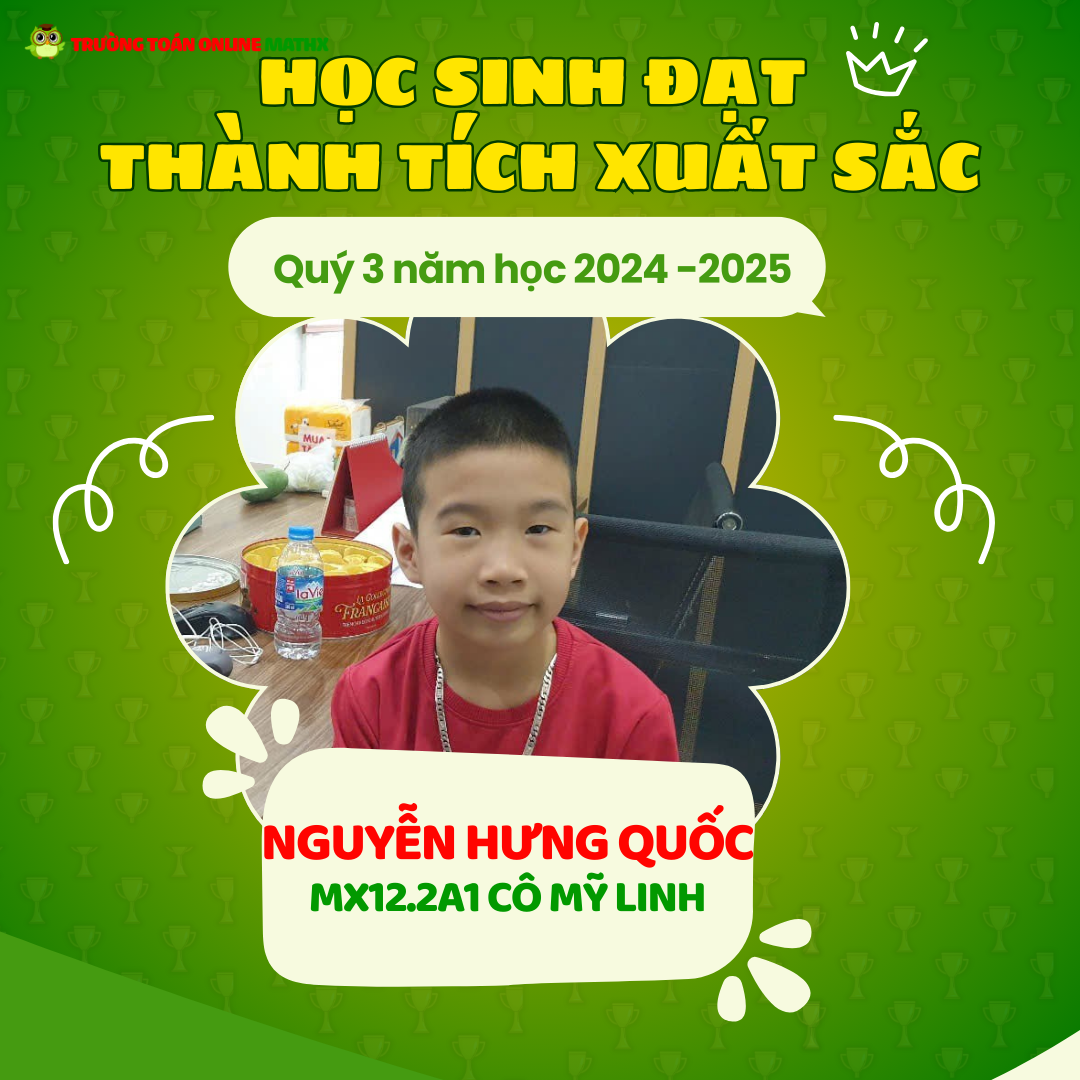 VINH DANH HỌC SINH KHỐI 2 ĐẠT THÀNH TÍCH XUẤT SẮC BÀI KIỂM TRA ĐỊNH KÌ LẦN 03 NĂM HỌC 2024-2025